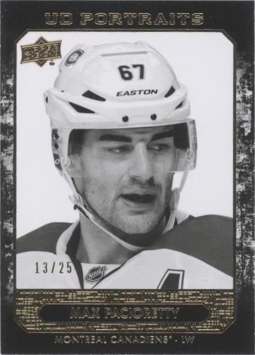 2014-15 Upper Deck - Portraits Gold #P-18 Max Pacioretty /25 for sale ...