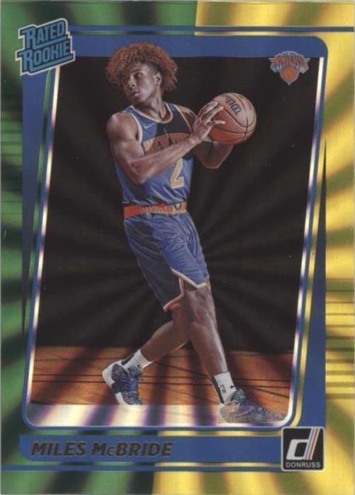 2021-22 Panini Donruss - Rated Rookie Miles McBride #224 Holo Green ...