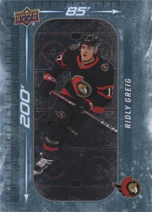 2023-24 Upper Deck Series 1 - 200x85 ft. Ridly Greig #DM-29 (RC) for ...