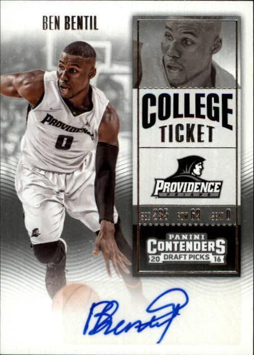 2016-17 Panini Contenders Draft Picks - College Ticket Ben Bentil #121 ...