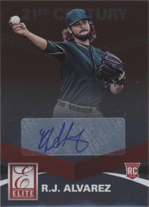 2015 Panini Elite - Signatures R.J. Alvarez #10 21st Century (AU, RC ...