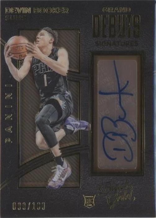 2015-16 Panini Black Gold - Grand Debut Signatures #11 Devin Booker ...