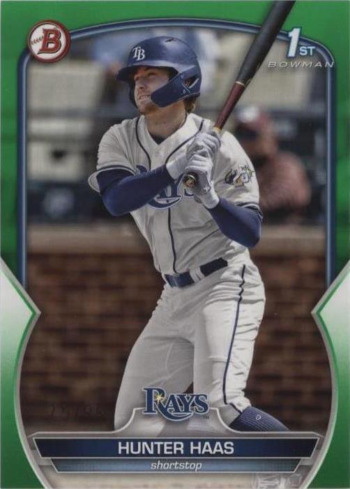 2023 Bowman Draft - Green #BD-160 Hunter Haas /99 (RC) for sale online ...