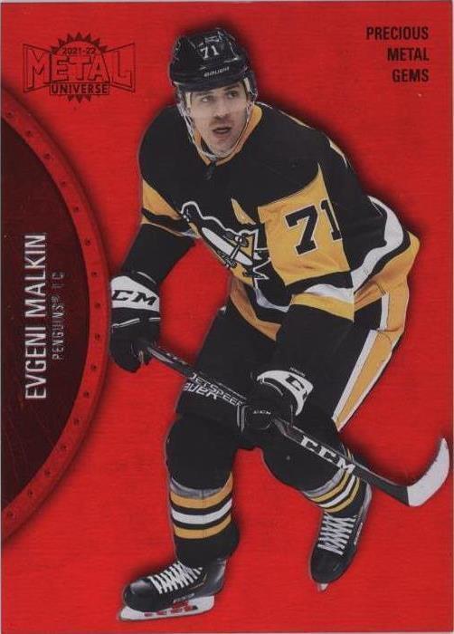 2021-22 Skybox Metal Universe - Evgeni Malkin #42 Precious Metal Gems ...
