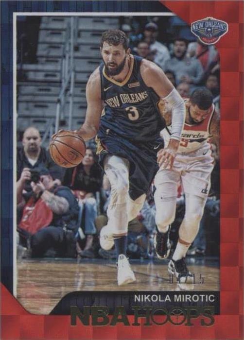 2018-19 Panini NBA Hoops - Red Checkerboard #201 Nikola Mirotic /15 for ...