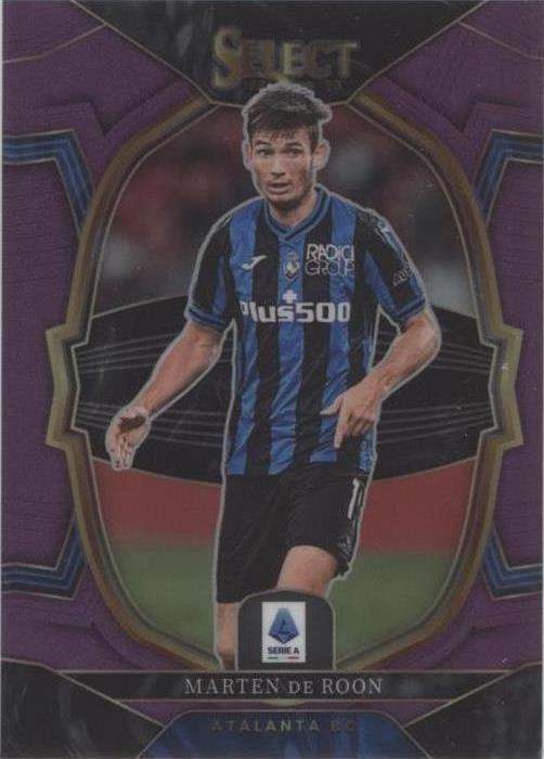 2022-23 Panini Select Serie A - Terrace Marten de Roon #18 Purple Prizm ...