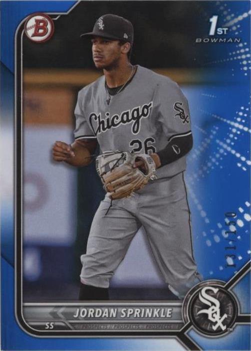 2022 Bowman Draft - Jordan Sprinkle #BD-183 Blue /150 (RC) for sale ...