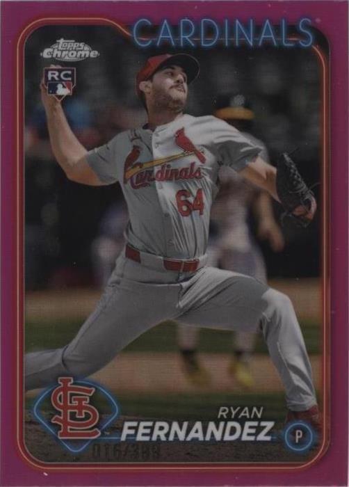 2024 Topps Chrome Update Series - Ryan Fernandez #USC115 Magenta ...