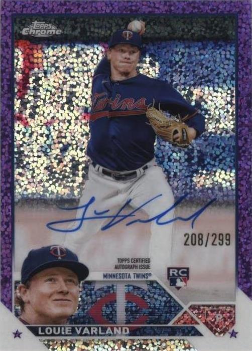 2023 Topps Chrome - Rookie Autographs Purple Speckle Refractor #RA-LV ...