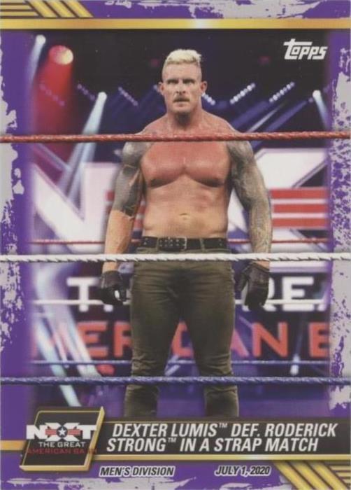2021 Topps WWE NXT - Dexter Lumis def. Roderick Strong in a Strap Match ...