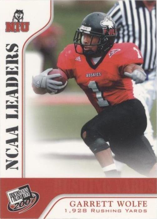 2007 Press Pass - NCAA Leaders #57 Garrett Wolfe (RC) for sale online ...