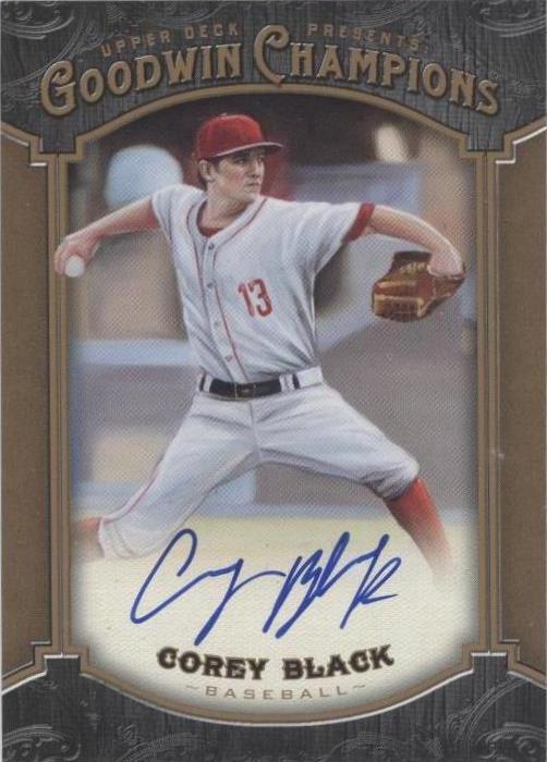 2014 Upper Deck Goodwin Champions - Corey Black #188 (AU, RC) for sale ...
