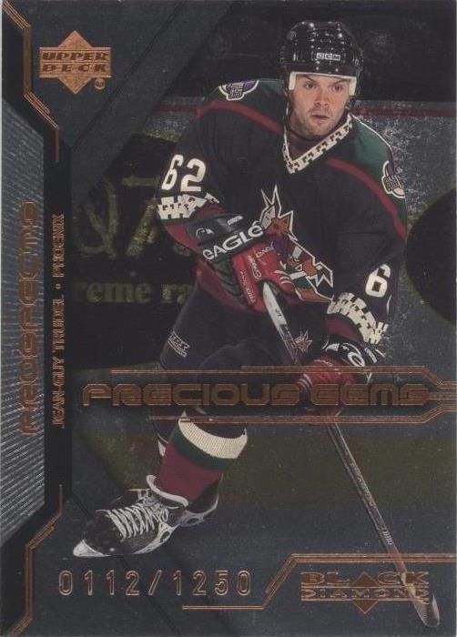 2000-01 Upper Deck Black Diamond - Precious Gems Jean-Guy Trudel #83 / ...