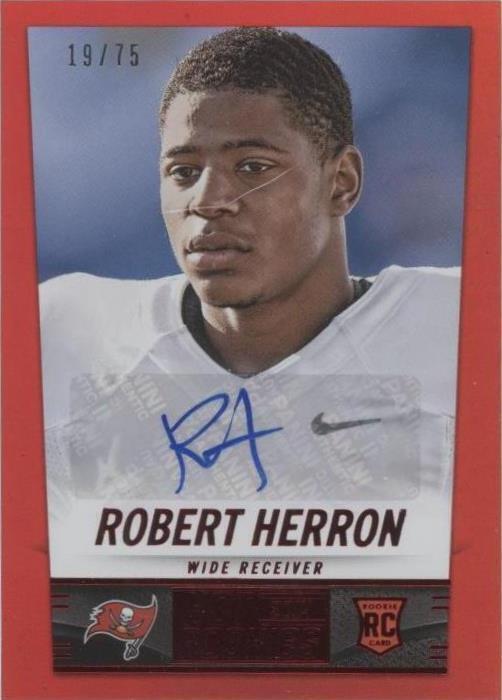 2014 Panini Hot Rookies - Rookie Robert Herron #415 Rookie Signatures Red /75 (AU, RC) for sale ...