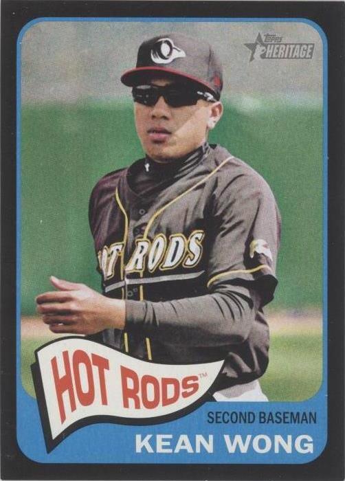 2014 Topps Heritage Minor League Edition - Black #99 Kean Wong /105 (RC ...