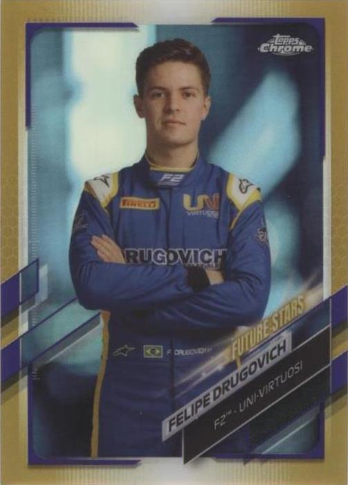 2021 Topps Chrome Formula 1 - F2 Racers Future Stars Gold & Purple ...
