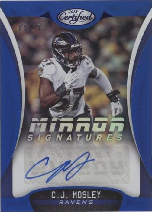 2018 Panini Certified - Mirror Signatures Blue #MS-CL C.J. Mosley /10 ...