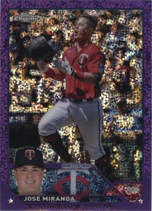 2023 Topps Chrome - Jose Miranda #84 Purple Speckle Refractor /299 for ...