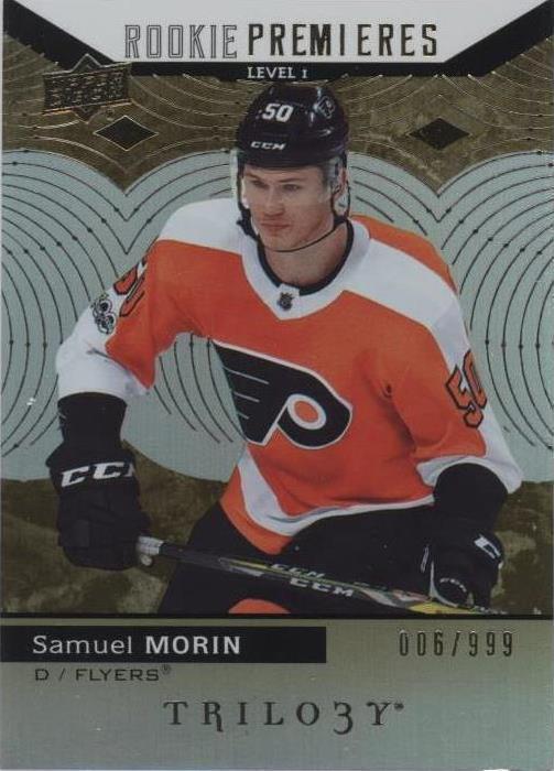 2017-18 Upper Deck Trilogy - Rookie Premieres Level 1 Samuel Morin #53 /999 (RC) for sale online ...