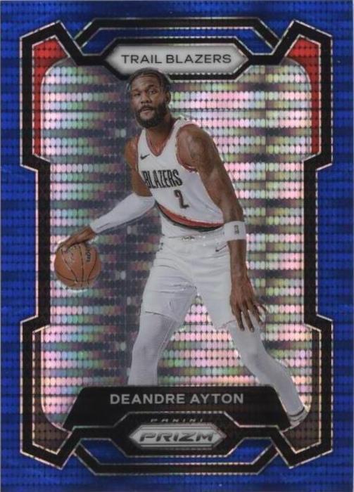 2023-24 Panini Prizm - DeAndre Ayton #53 Blue Seismic Prizm /99 for ...