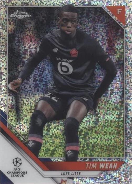 2021-22 Topps Chrome UCL - Speckle Refractor #189 Timothy Weah for sale online | eBay