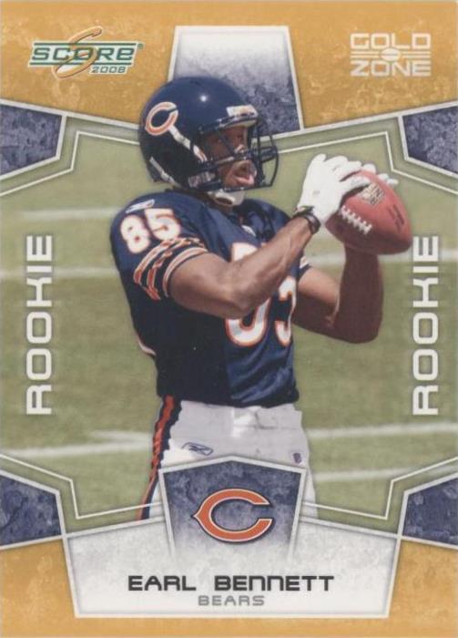 2008 Score - Rookie Gold Zone #383 Earl Bennett /400 (RC) for sale ...