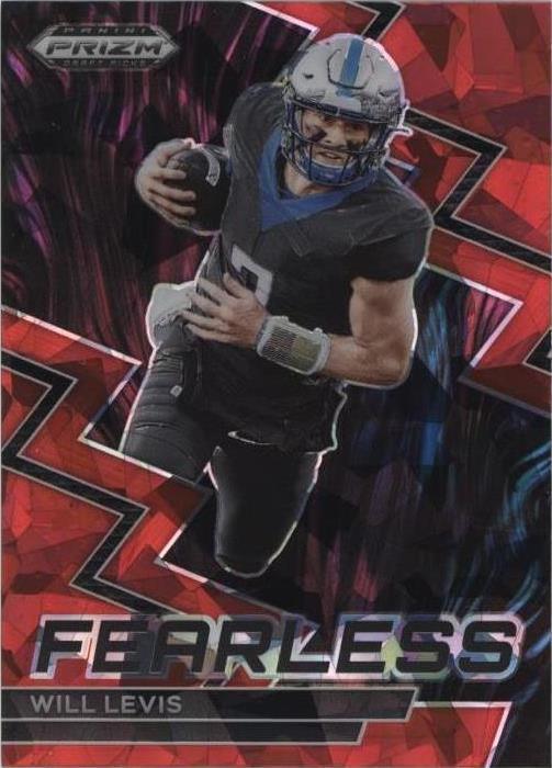 2023 Panini Prizm Draft Picks - Fearless Will Levis #F-18 Red Ice Prizm ...