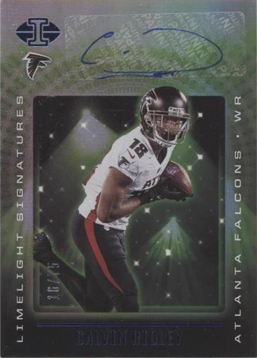 2021 Panini Illusions - Limelight Signatures Calvin Ridley #LS-CR Blue ...
