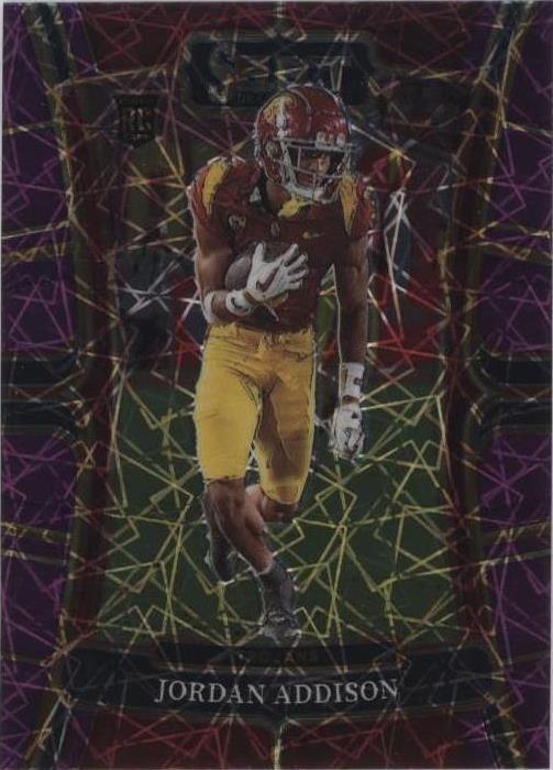 2023 Panini Select Draft Picks - Concourse Jordan Addison #6 Purple ...
