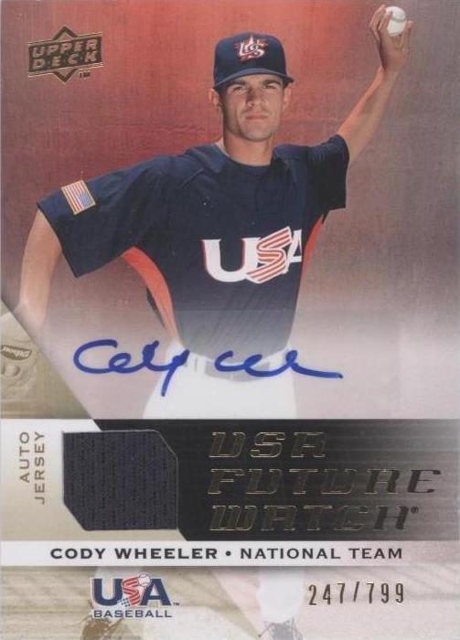 2009 Upper Deck Signature Stars - USA Future Watch Jersey Autographs Cody Wheeler #UFWA-3 /799 ...