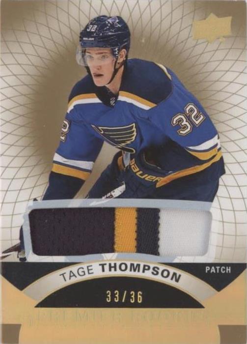 2017-18 Upper Deck Premier - Premier Rookie Premium Materials #57 Tage ...