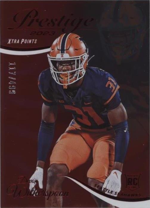 2023 Panini Prestige - Rookies Xtra Points Red #329 Devon Witherspoon ...