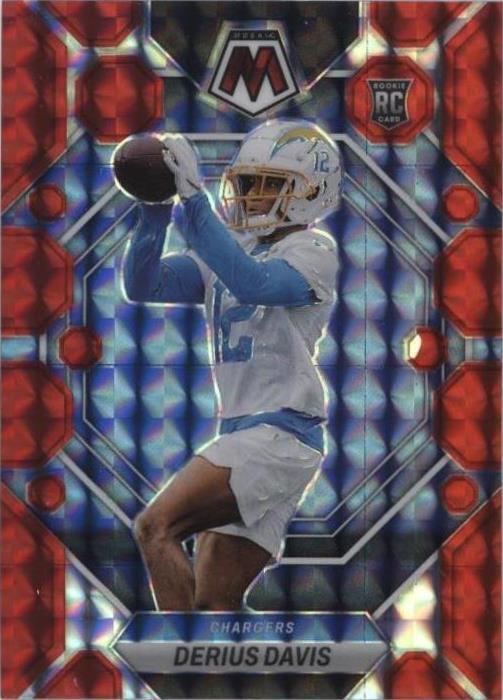2023 Panini Mosaic - Rookies Derius Davis #311 Red Mosaic Prizm (RC ...