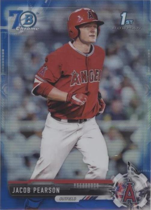2017 Bowman Draft - Chrome Jacob Pearson #BDC-105 Blue Refractor 70th ...