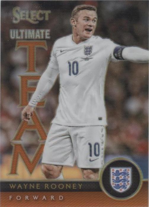 2015-16 Panini Select - Ultimate Team Wayne Rooney #18 Orange Prizm ...
