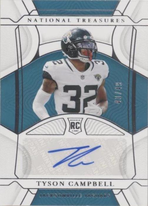 2021 Panini National Treasures - Rookie Signatures #129 Tyson Campbell ...