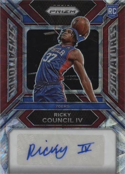 2023-24 Panini Prizm - Sensational Signatures Ricky Council IV #SS-FR ...
