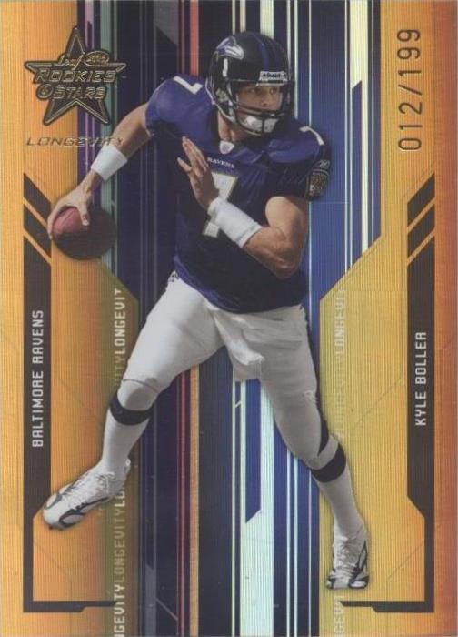 2005 Leaf Rookies & Stars Longevity - Gold #8 Kyle Boller /199 for sale online | eBay