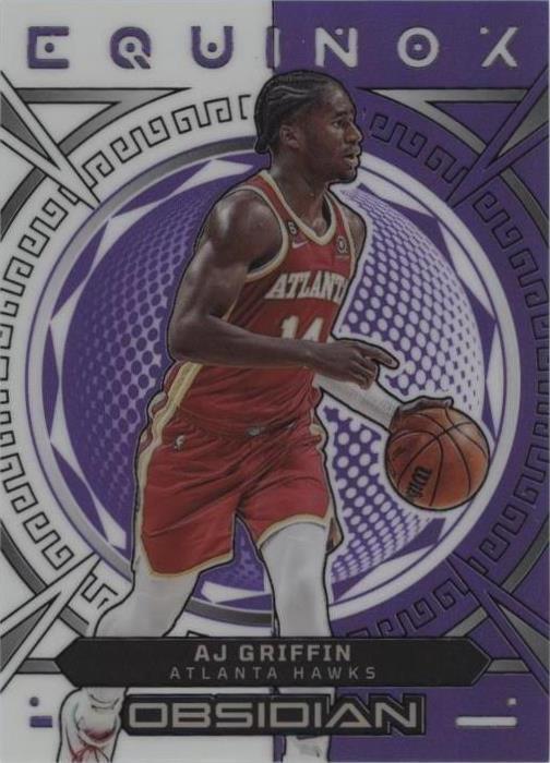 2022-23 Panini Obsidian - Equinox AJ Griffin #37 Electric Etch Purple ...