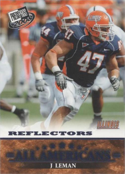 2008 Press Pass - All Americans Blue Reflectors #79 J Leman (RC) for ...