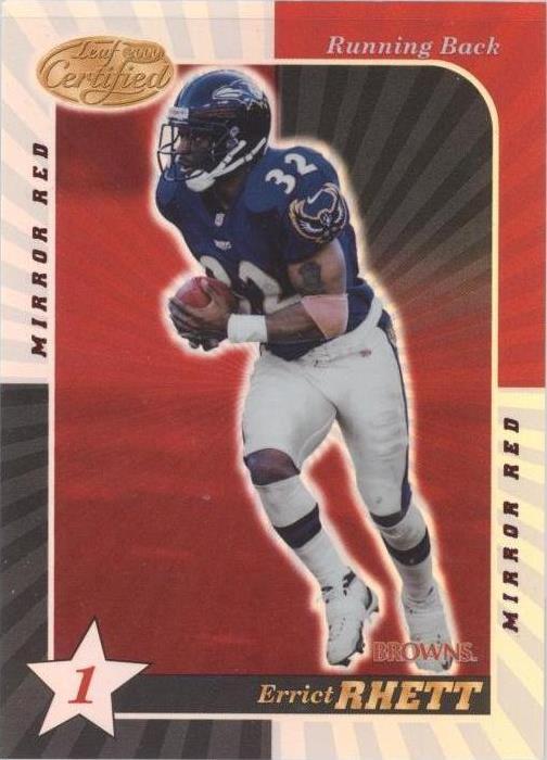 2000 Leaf Certified - Mirror Red #33 Errict Rhett for sale online | eBay