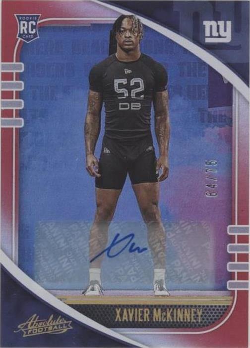 2020 Panini Absolute - Rookie Xavier McKinney #198 Signatures Spectrum ...