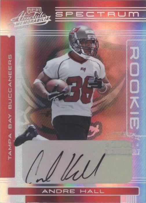 2006 Playoff Absolute Memorabilia - Rookie Andre Hall #158 Spectrum ...