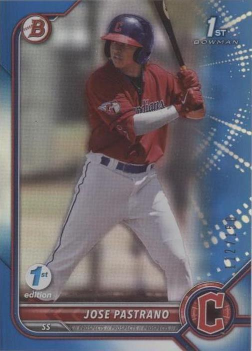2022 Bowman 1st Edition - Jose Pastrano #BPPF-21 Blue Foil /150 (RC ...