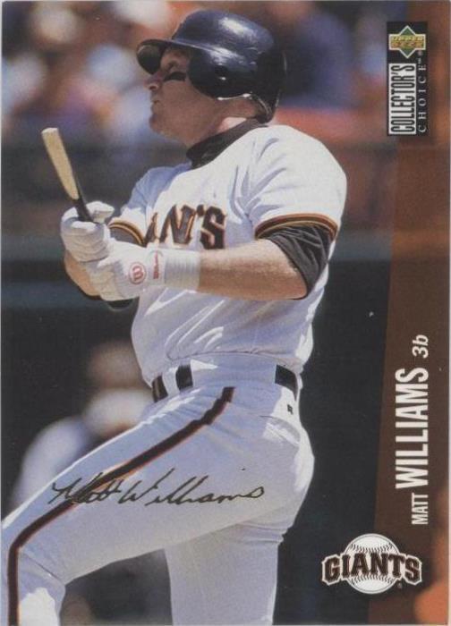 1996 Upper Deck Collector's Choice - Matt Williams #720 Gold Foil ...