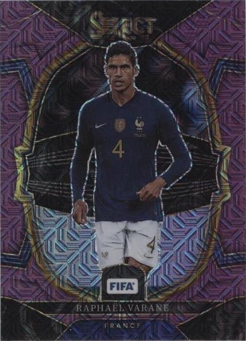 2022-23 Panini Select FIFA - Terrace Raphael Varane #19 Purple Mojo ...
