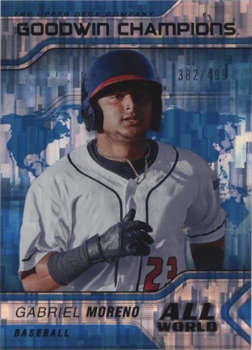 2023 Upper Deck Goodwin Champions - All-World Gabriel Moreno #AW-2 Blue ...