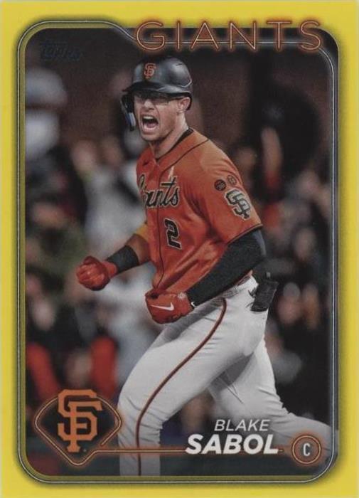 2024 Topps Series 2 - Blake Sabol #521 Yellow for sale online | eBay