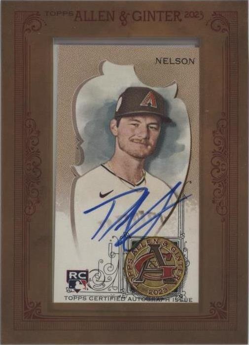 2023 Topps Allen & Ginter - Framed Mini Autographs #MA-RNE Ryne Nelson ...