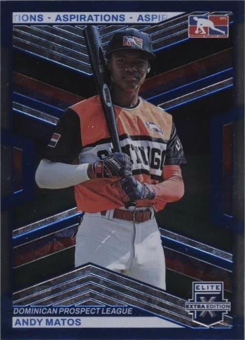 2023 Panini Elite Extra Edition - Andy Matos #198 Blue Aspirations /349 ...